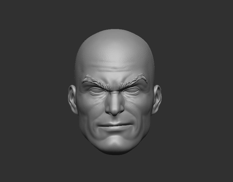Lex Luthor Superman arch nemesis custom head for 4" 6" 7" 12" DC action ...