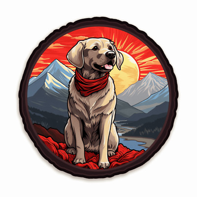 Yellow Lab Patch Embroidered Iron-on Applique Animal Badge Canine, K9 ...