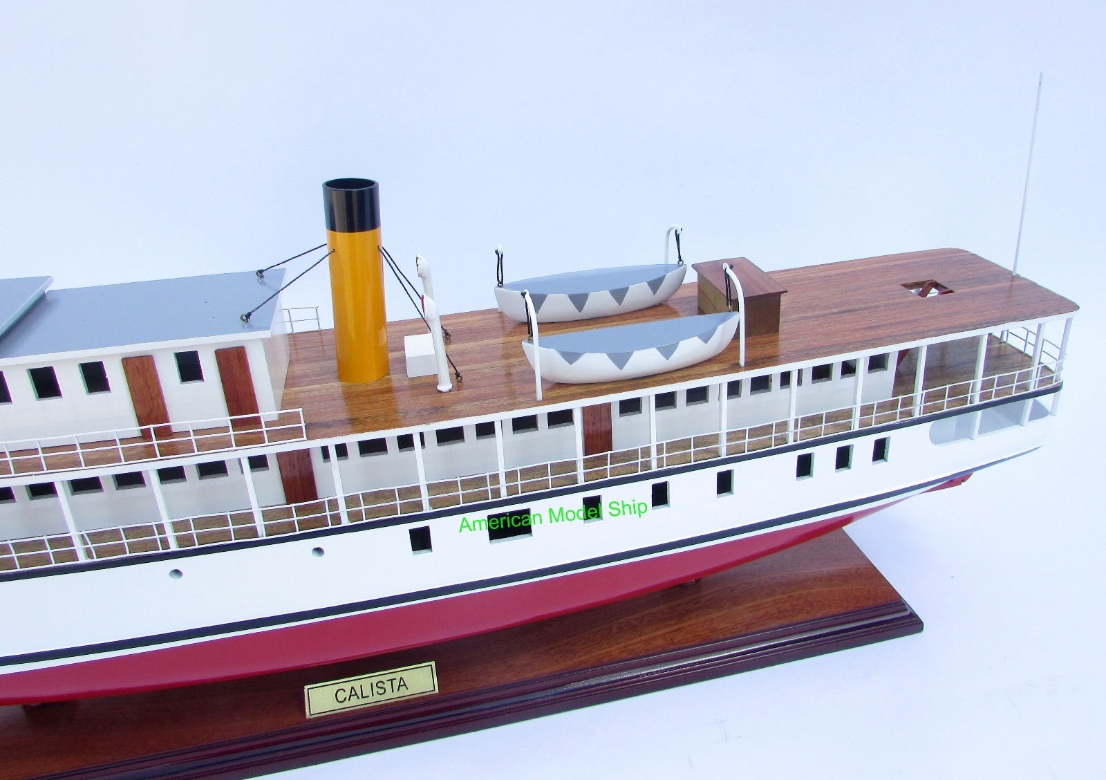 Calista Steamboat Ship Model 28" - Handcrafted Wooden Ship Model NEW | eBay