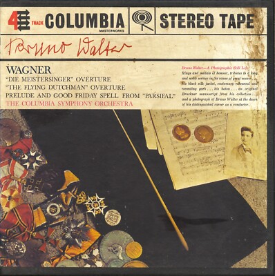 Bruno Walter, CSO "Wagner: Prelude And Overtures" Columbia 7½ ips Reel ...