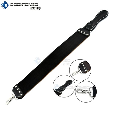 Straight Razor Leather Sharpening Strop / Strap - 3" x 20" Edge Razor ...