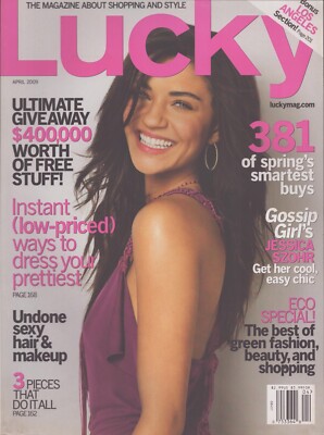 Lucky Magazine - April 2009 - Jessica Szohr - Shopping and Style | eBay