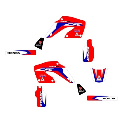 CR250R 2000-2001 partial graphic kit 21+ style red FREE SHIPPING!! | eBay