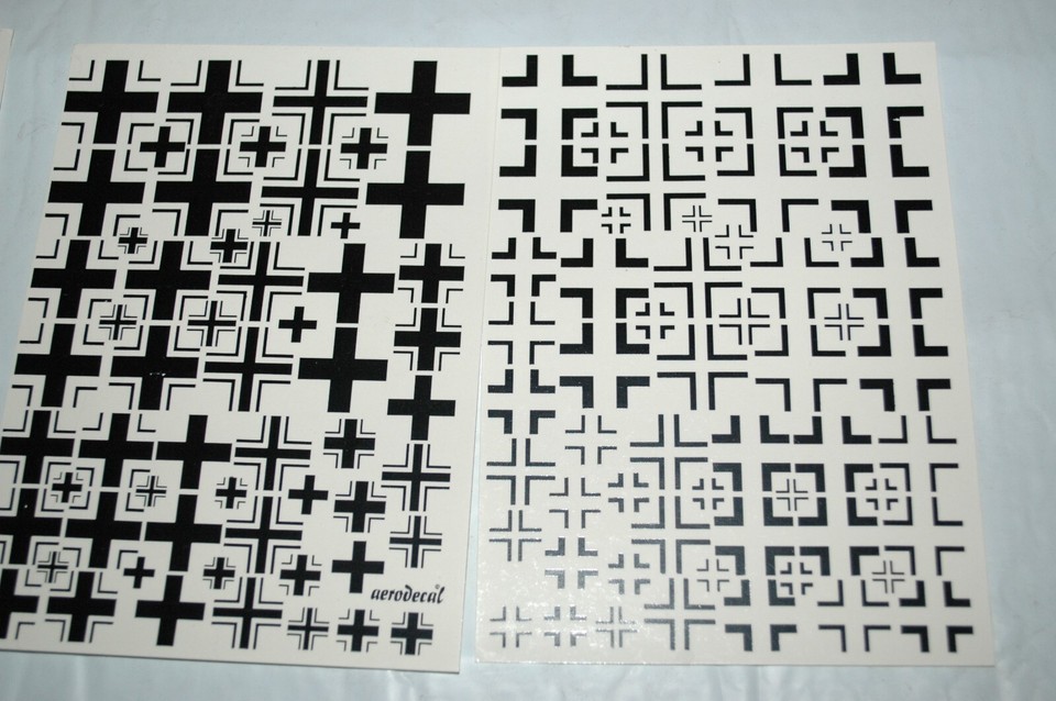 1/48 misc WWII German airplane plastic model airplane decal sets- 3 ...