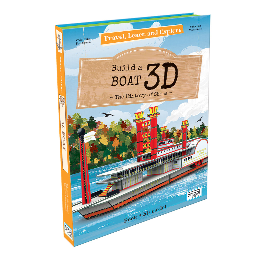 NEW Build A Boat Kit History of Ships Book & 3D Model Mississippi ...