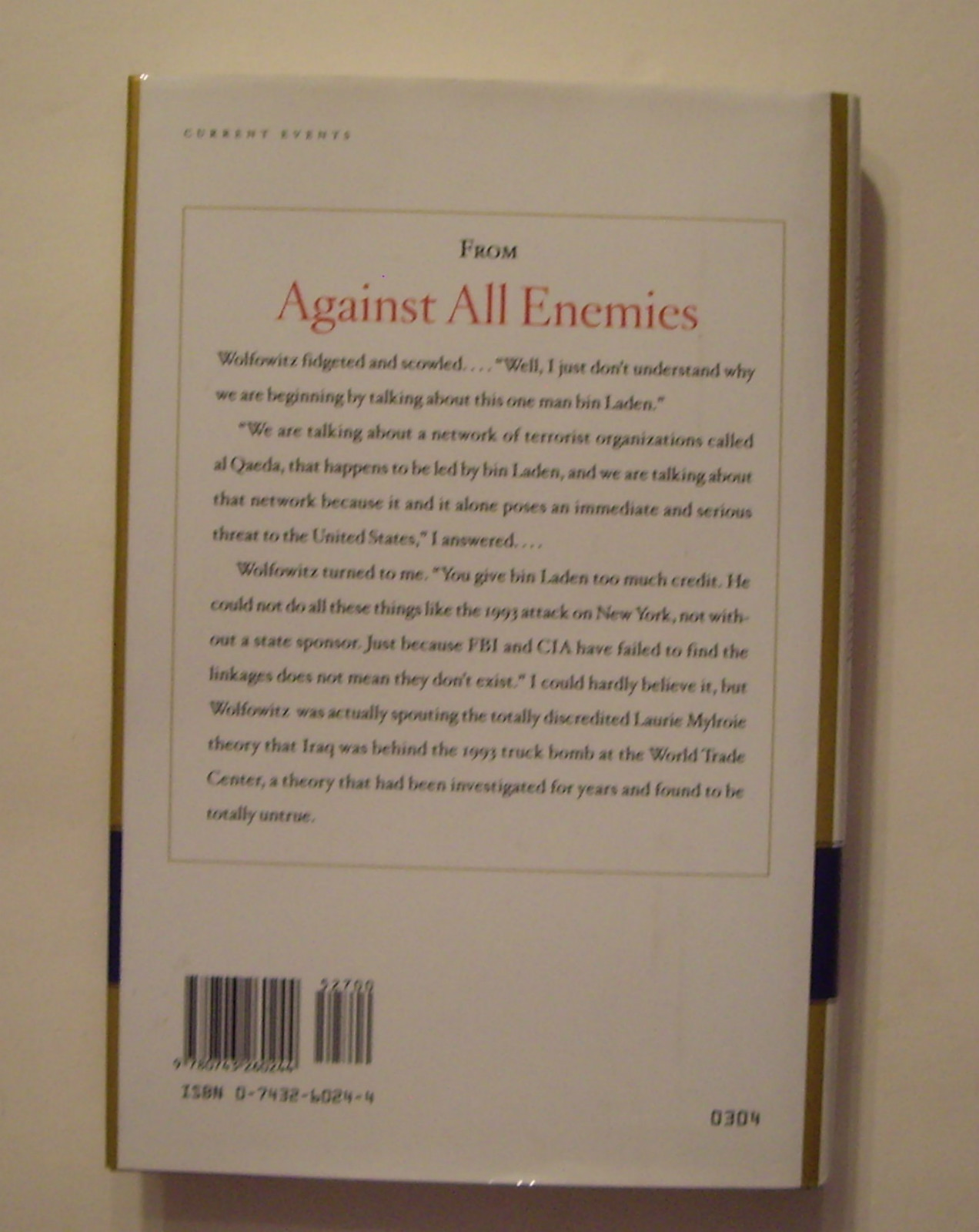 Against All Enemies : Inside America's War on Terror by Richard A ...
