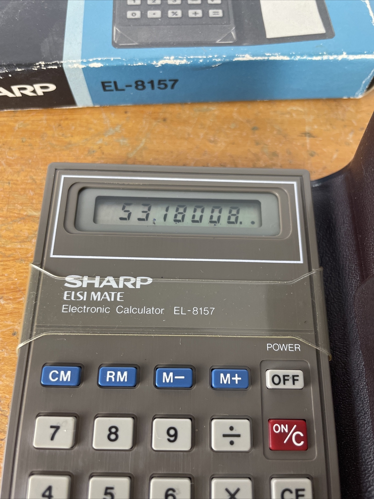 Vintage Sharp Elsimate EL-8157 Calculator with box & instructions for sale online | eBay