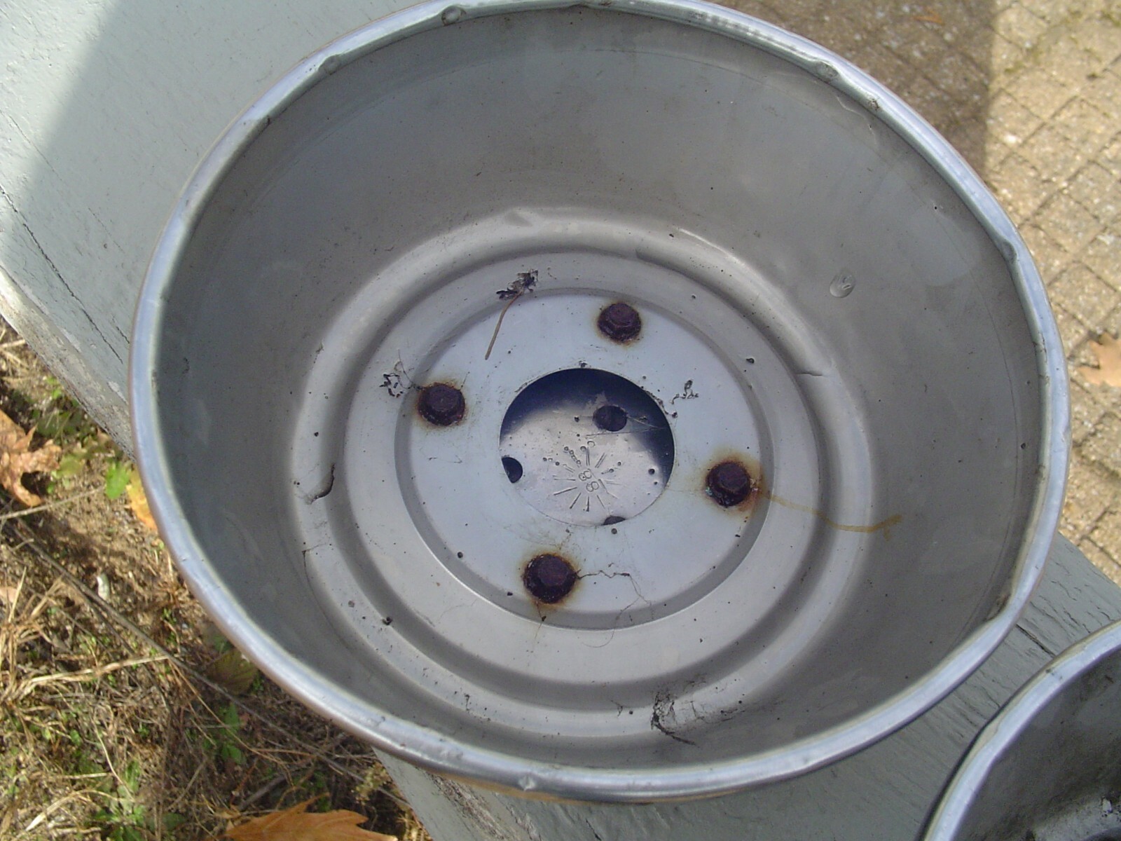 TWO VINTAGE FORD CROWN VICTORIA POLICE HUBCAPS WHEEL COVERS CENTER CAPS ...