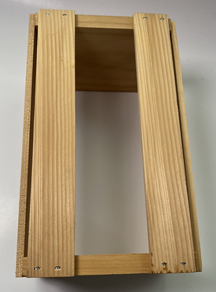 Vintage 1990's Napa Valley Box Co Wooden Shelf Crate 20 CD Storage Rack ...