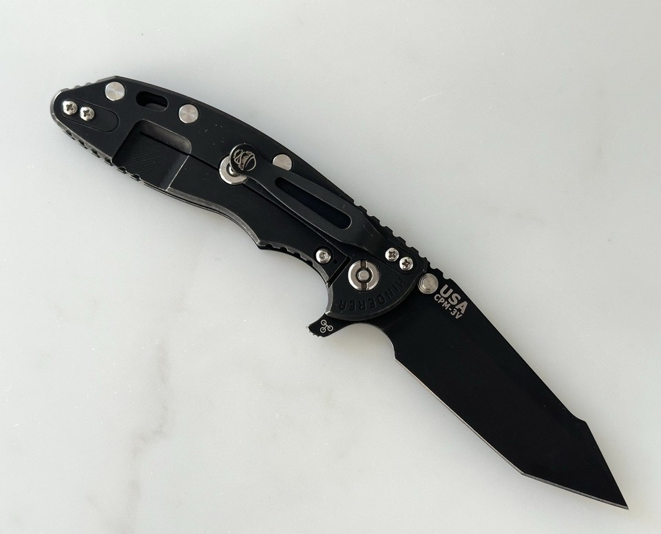 NEW! Hinderer XM-18 3.5" Harpoon Tanto 3V, MEFP Battle Black, Monkey ...