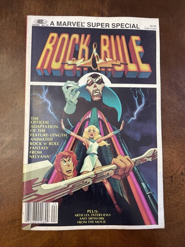 Marvel Super Special #25 (1983) Newsstand. Rock And Rule animated ...