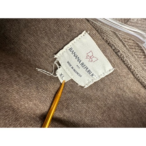 Banana Republic Pullover Sweater Womens Size XL Beige Shawl Collar Long ...