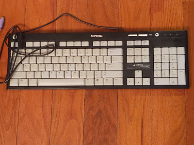 Genuine Compaq Keyboard Model 5137 Part # 5188-0989 PS/2 PC Computer 5V ...