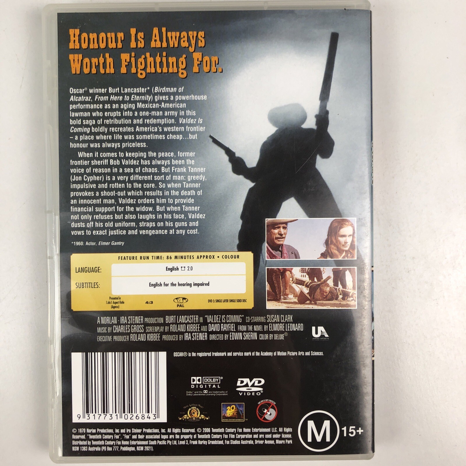 Valdez Is Coming (DVD, 1971) Burt Lancaster Susan Clark Jon Cypher ...