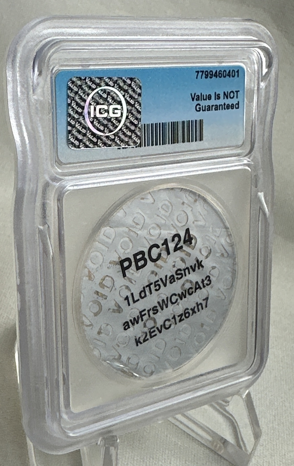 2013 Microsoul PBC Coin /100 made - 1 Bit Coin-ICG MS64-Redeemed- BTCC ...