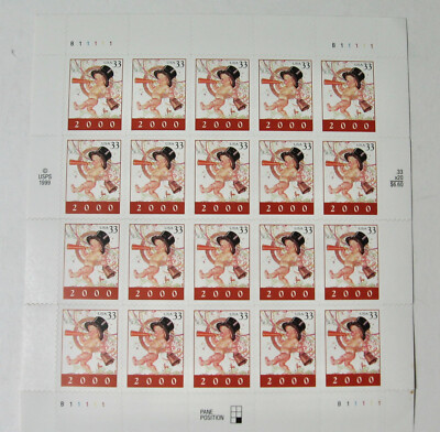2000 "New Year's" U.S.Stamp Sheet | eBay