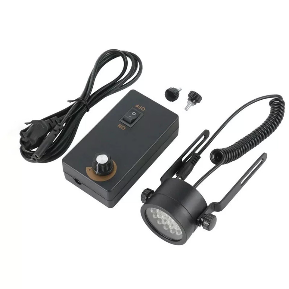 28LED Adjustable Angle Brightness Stereo Microscope Oblique Light ...