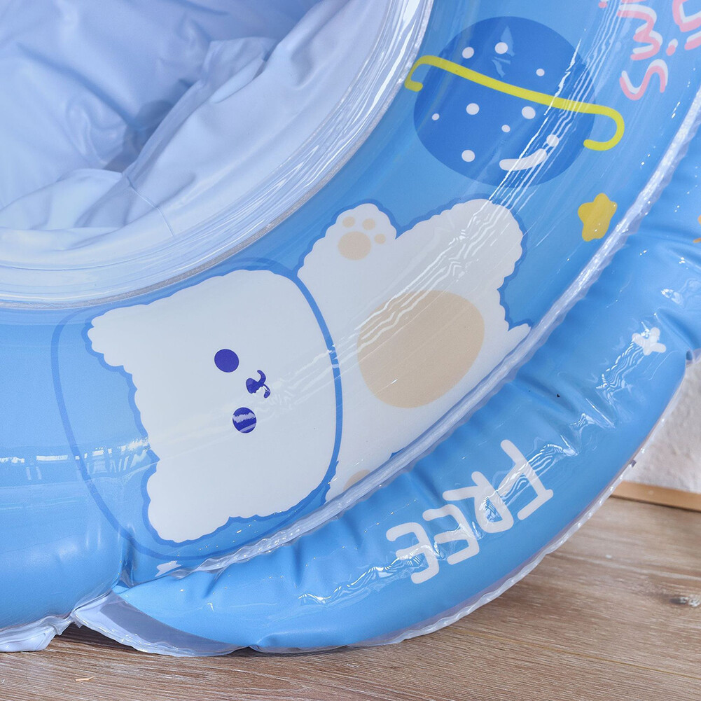 Lifebuoy PVC Children Swimming Pool Floaters with Steering Wheel (Blue ...