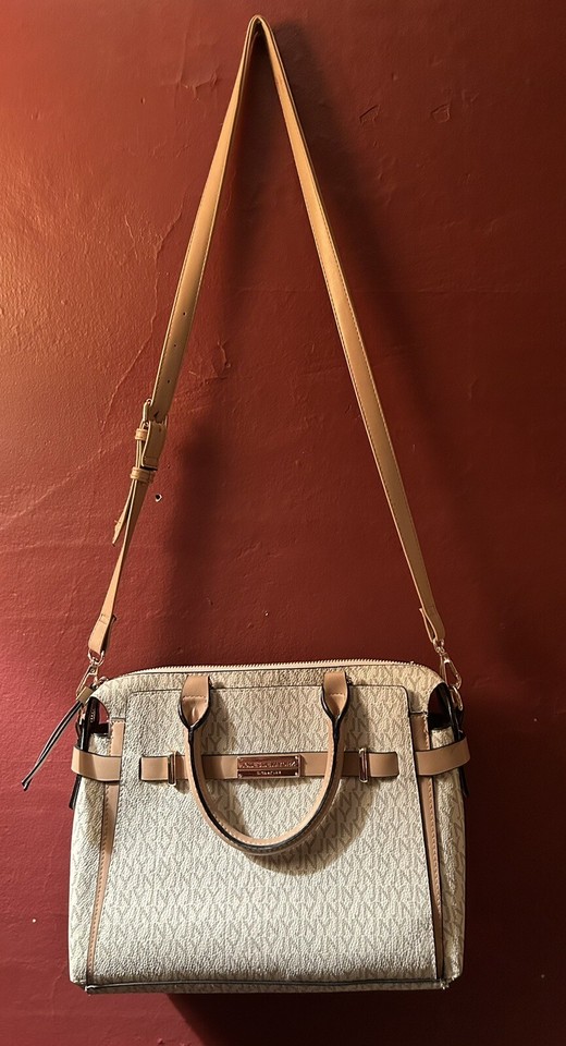 Jones New York GRETA Signature Satchel Tote Crossbody Carryall Shoulder ...