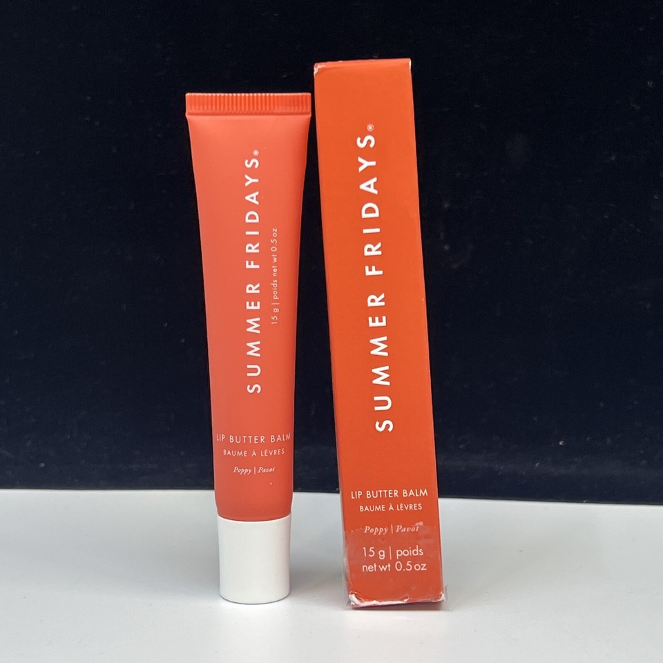 SUMMER FRIDAYS Lip Butter Balm Poppy 0.5oz/15g New In Box | eBay