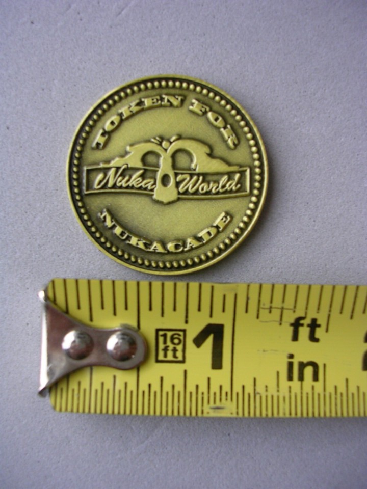 Fallout NUKA WORLD Nukatron Nukacade Token Quantum Cherry Mini Diorama ...