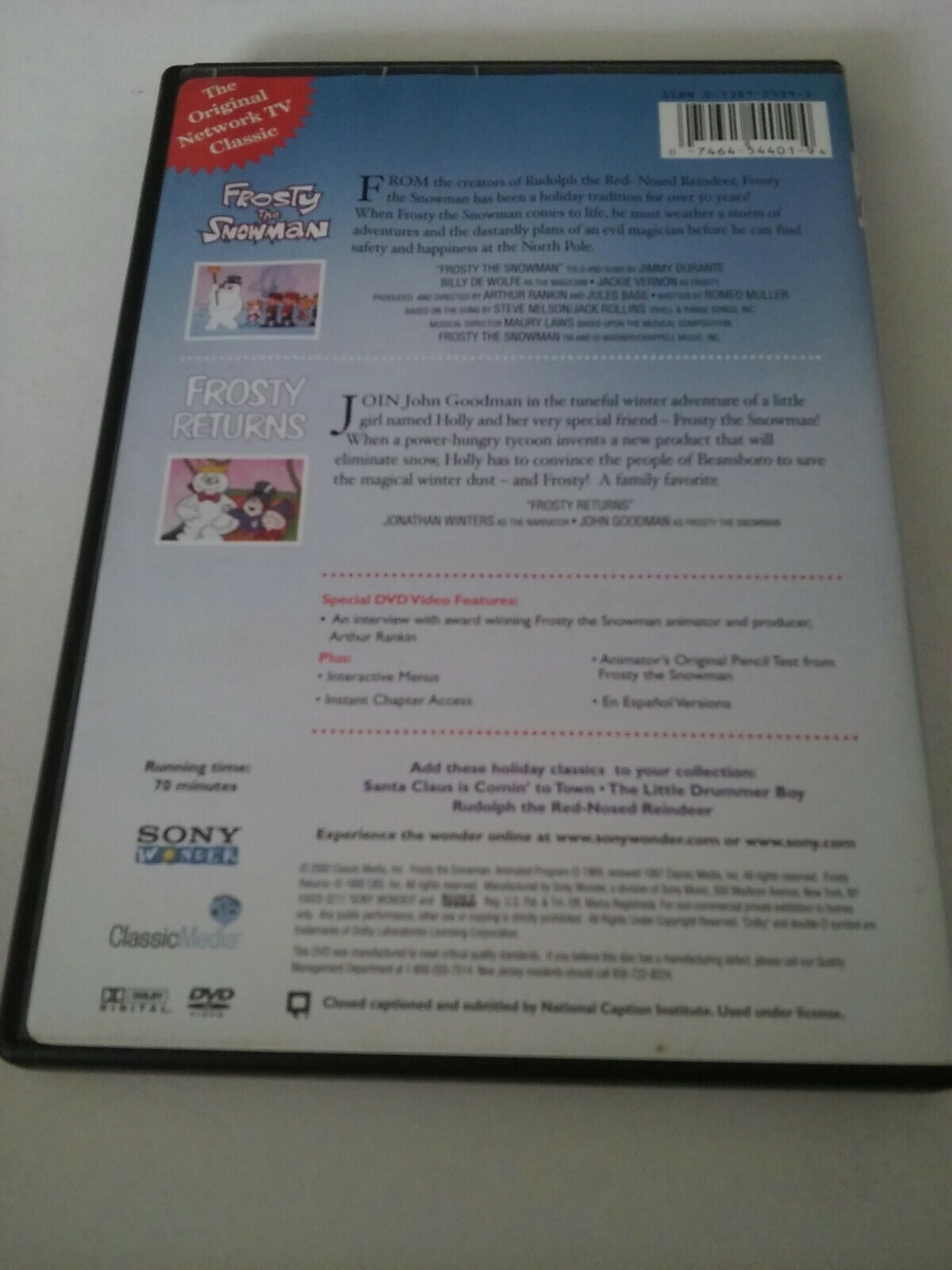 Frosty the Snowman, Frosty Returns (DVD, 2002) 74645440194 | eBay