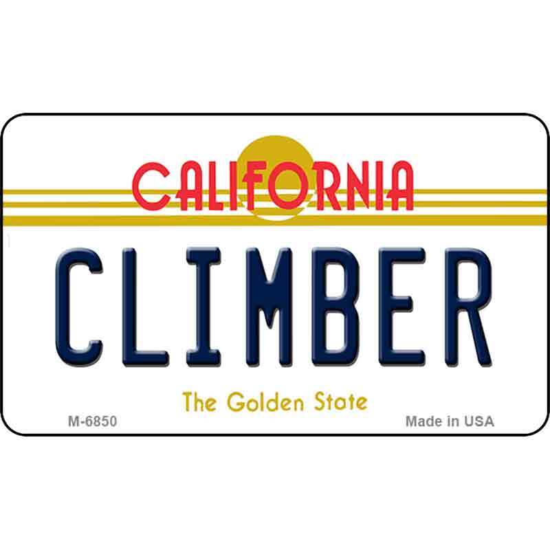 Climber California State License Plate Tag Magnet M-6850 | eBay