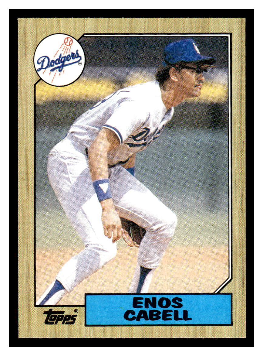 1987 Topps #509 Enos Cabell - Los Angeles Dodgers | eBay