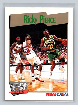 1991-92 NBA Hoops - Supreme Court Ricky Pierce #498 | eBay