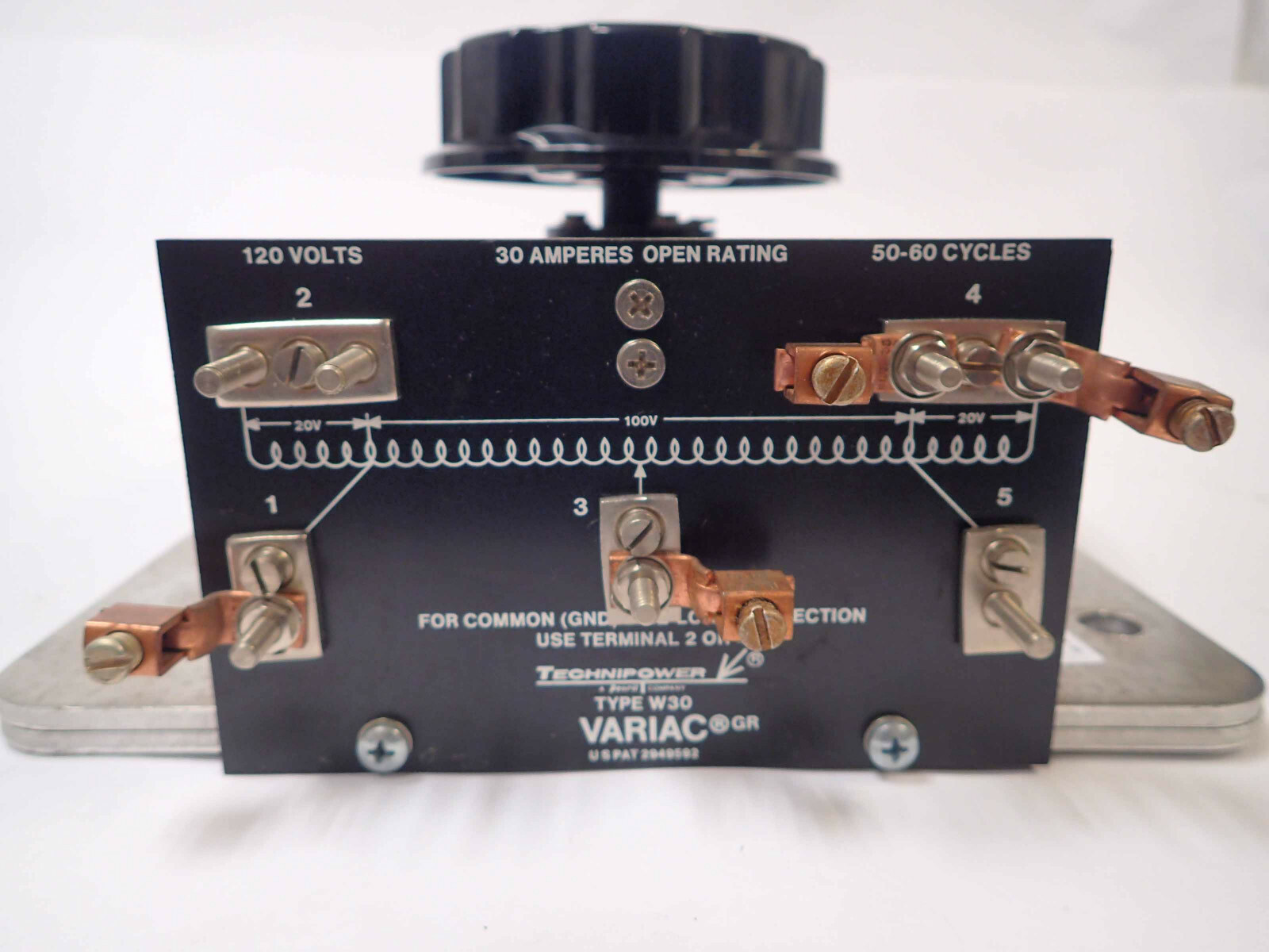 TECHNIPOWER TYPE W30 VARIAC VARIABLE AUTO TRANSFORMER 120V 30A TESTED ...