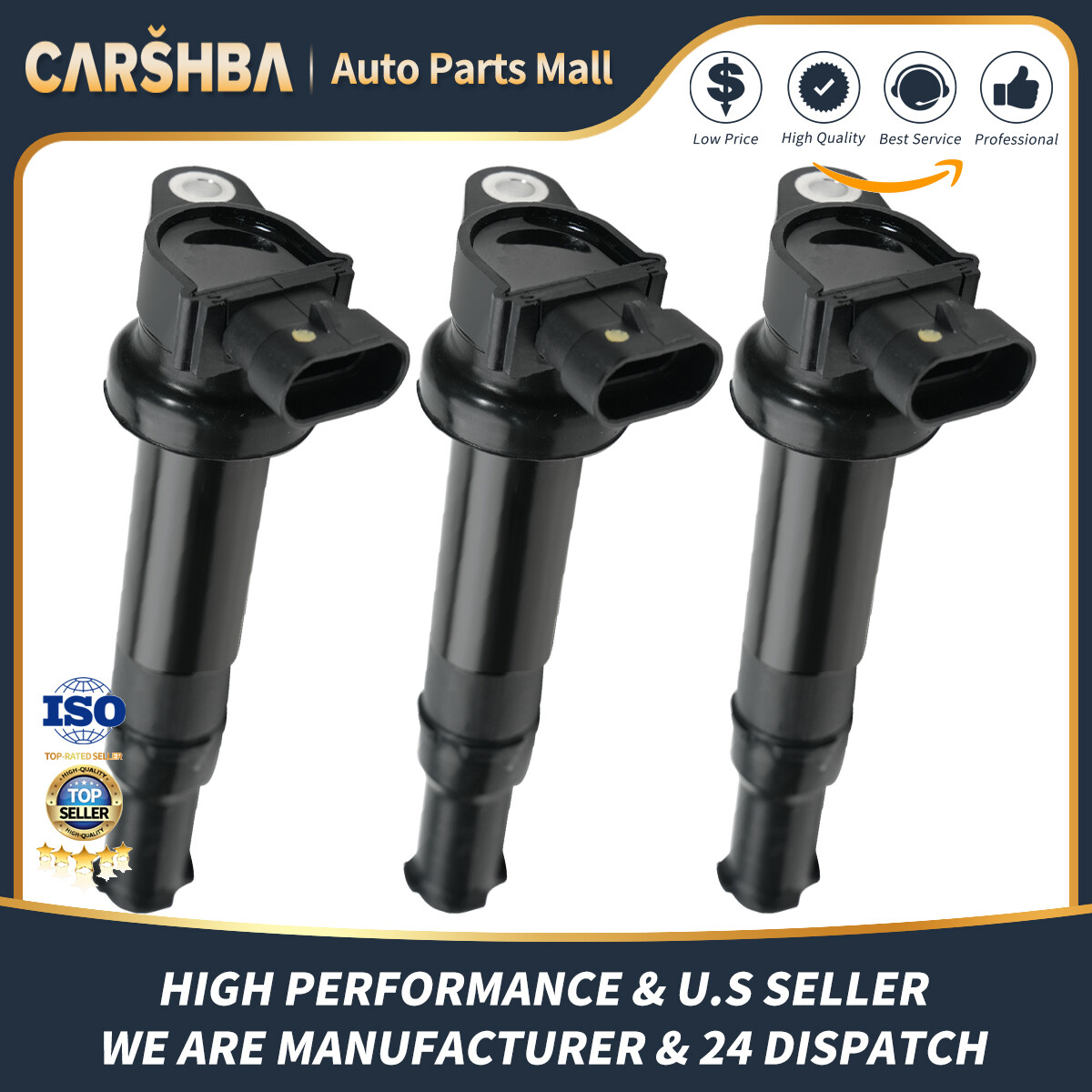 3*Ignition Coil for 2006-2008 Hyundai Santa Fe Kia Optima 2.7L OEM ...