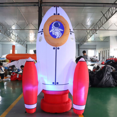 3m Inflatable Rocket With Led Light Inflated Rocket Launcher ...