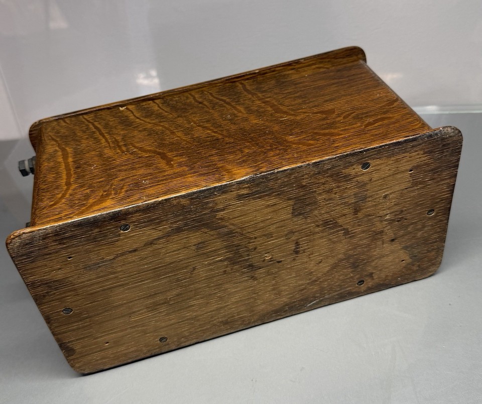 Antique Oak Wood Ignition Spark Coil ? Buzz Box ~ Telegraph Railroad ...