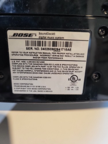 **PARTS ONLY** BOSE SoundDock Digital Music System | eBay