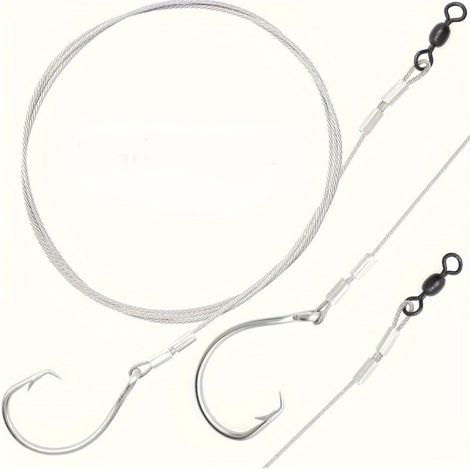 316 Stainless Saltwater Fish Hooks 316 Stainless Steel 360° Rotating ...