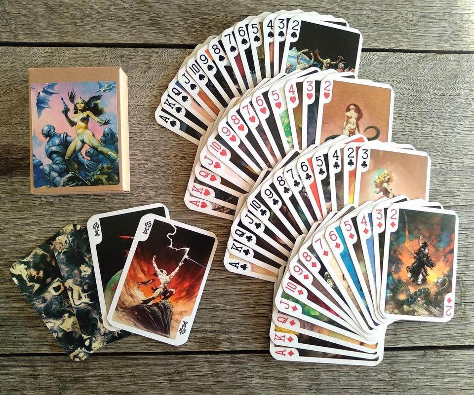 Frank Frazetta Alien Science Fiction Swords & Sorcery D&D Art Playing ...