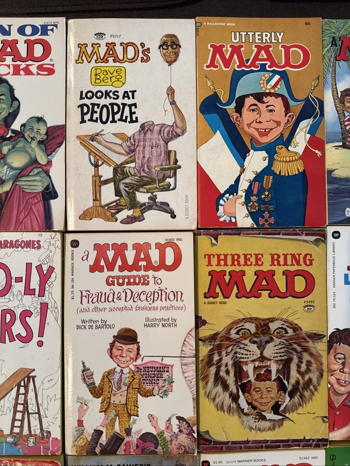 Lot of 44 MAD Magazine Paperback Books Sergio Aragones Vintage Humor ...