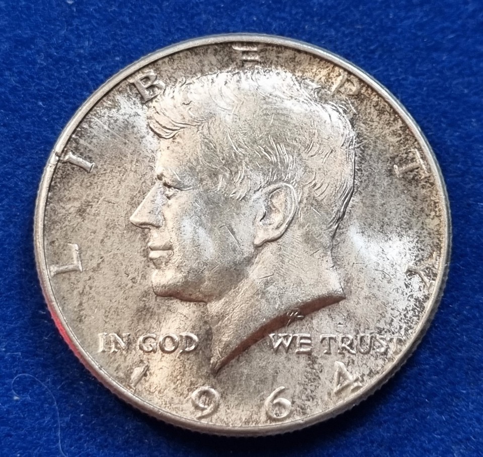 MONETA COIN UNITED STATES AMERICA U.S.A. HALF DOLLAR 1964 ½ KENNEDY ...