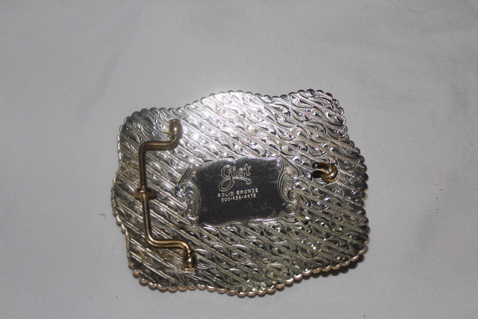 2007 Gist Solid Bronze Horse Belt Buckle - Gem