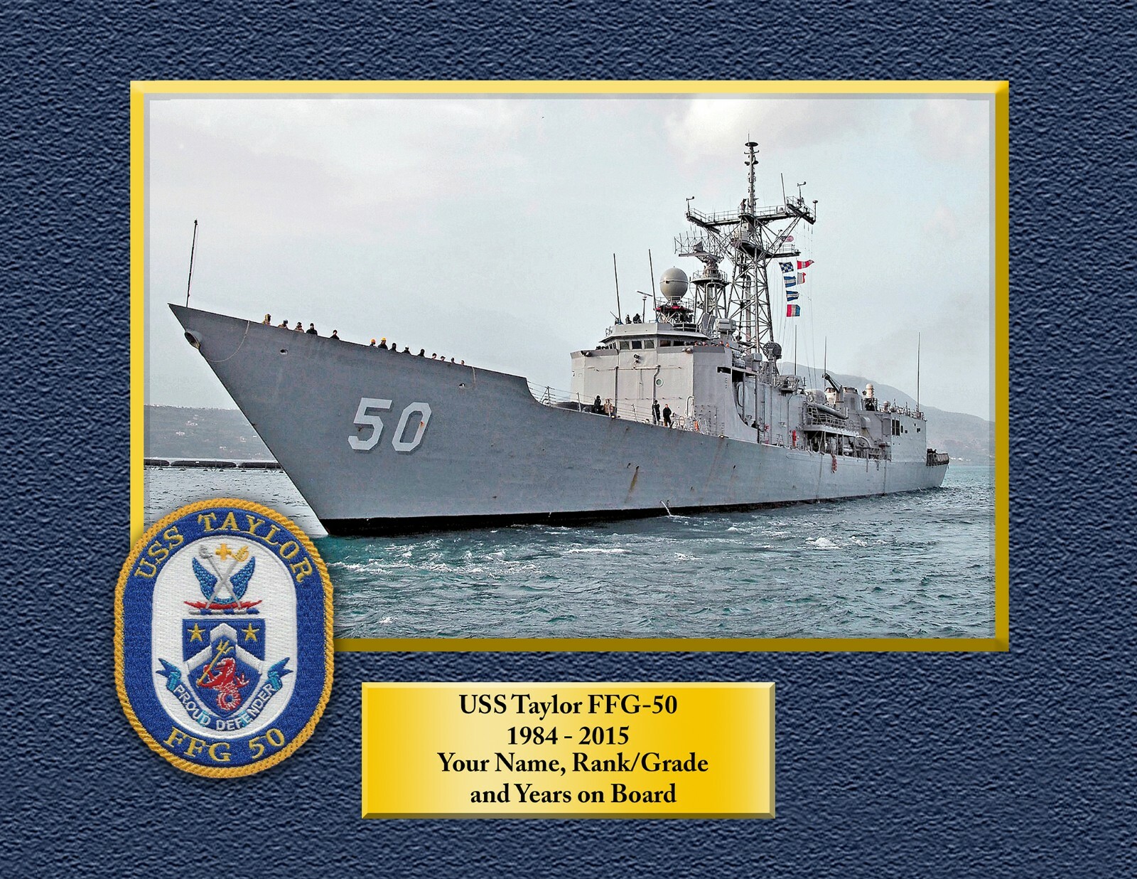USS Taylor FFG-50 Custom Personalized Print of US Navy Ships Gift | eBay