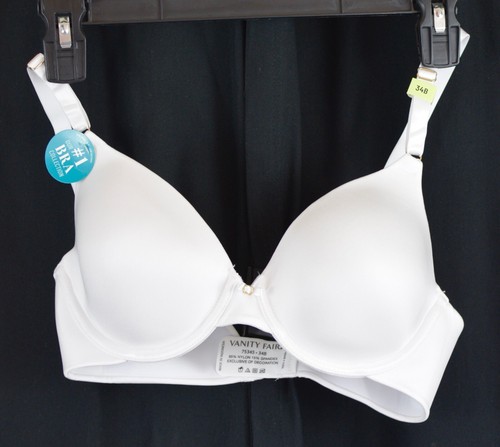 Vanity Fair Women's Full Coverage Beauty Back Smoothing Bra White Size ...