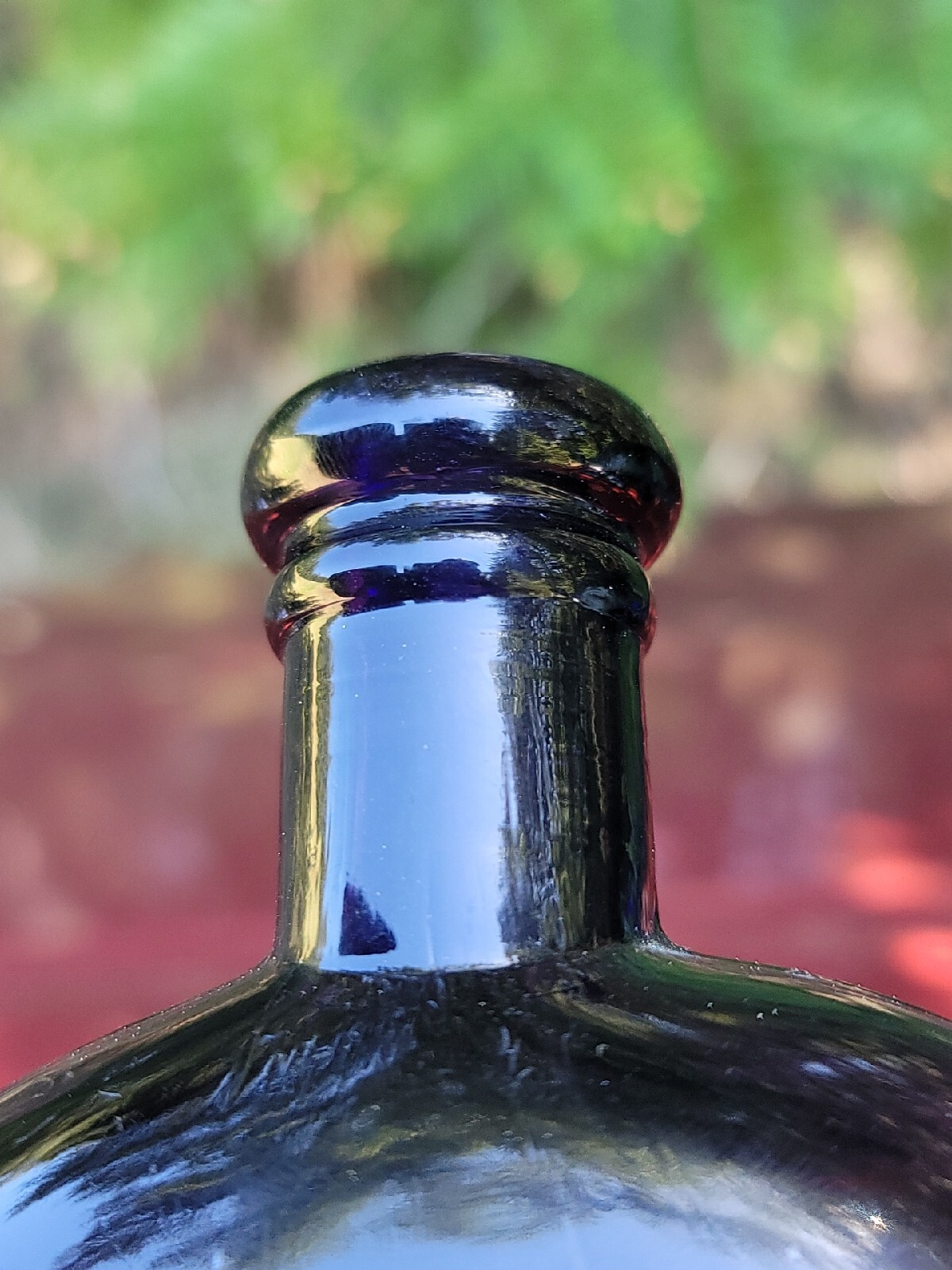 STELLAR 1880's Amethyst Picnic Flask☆Old Purple Pumkin shaped Liquor ...