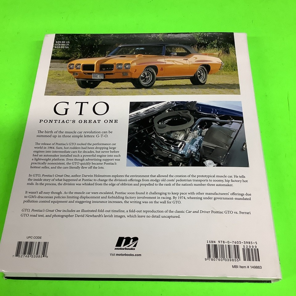 Gto : Pontiac's Great One by David Newhardt and Darwin Holmstrom (2011 ...