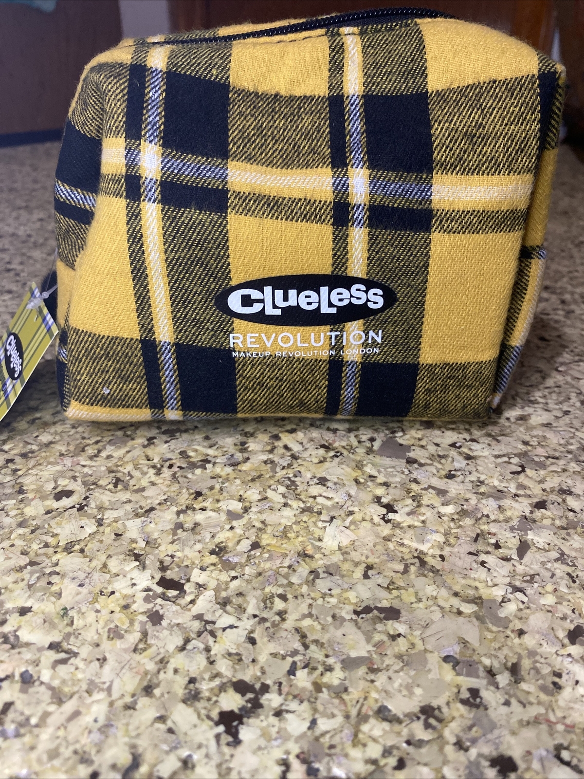 Clueless Cher Makeup Bag Brand New Yellow Plaid Rare Makeup Revolution ...