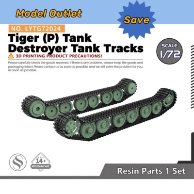 1/72 Model Upgrade Parts Tiger (P) Tank Destroyer Tank Tracks | eBay