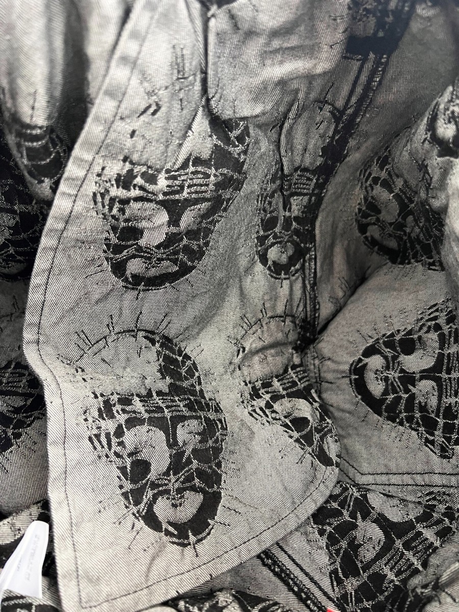 SUPREME HELLRAISER JACQUARD DENIM SKATE PANTS BLACK SZ MED SUPREME HELLRAISER JACQUARD DENIM SKATE PANTS BLACK SZ MED