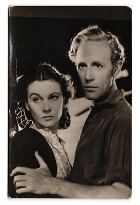 Vivien Leigh and Leslie Howard Steiner Romantic Embrace Movie RPPC ...