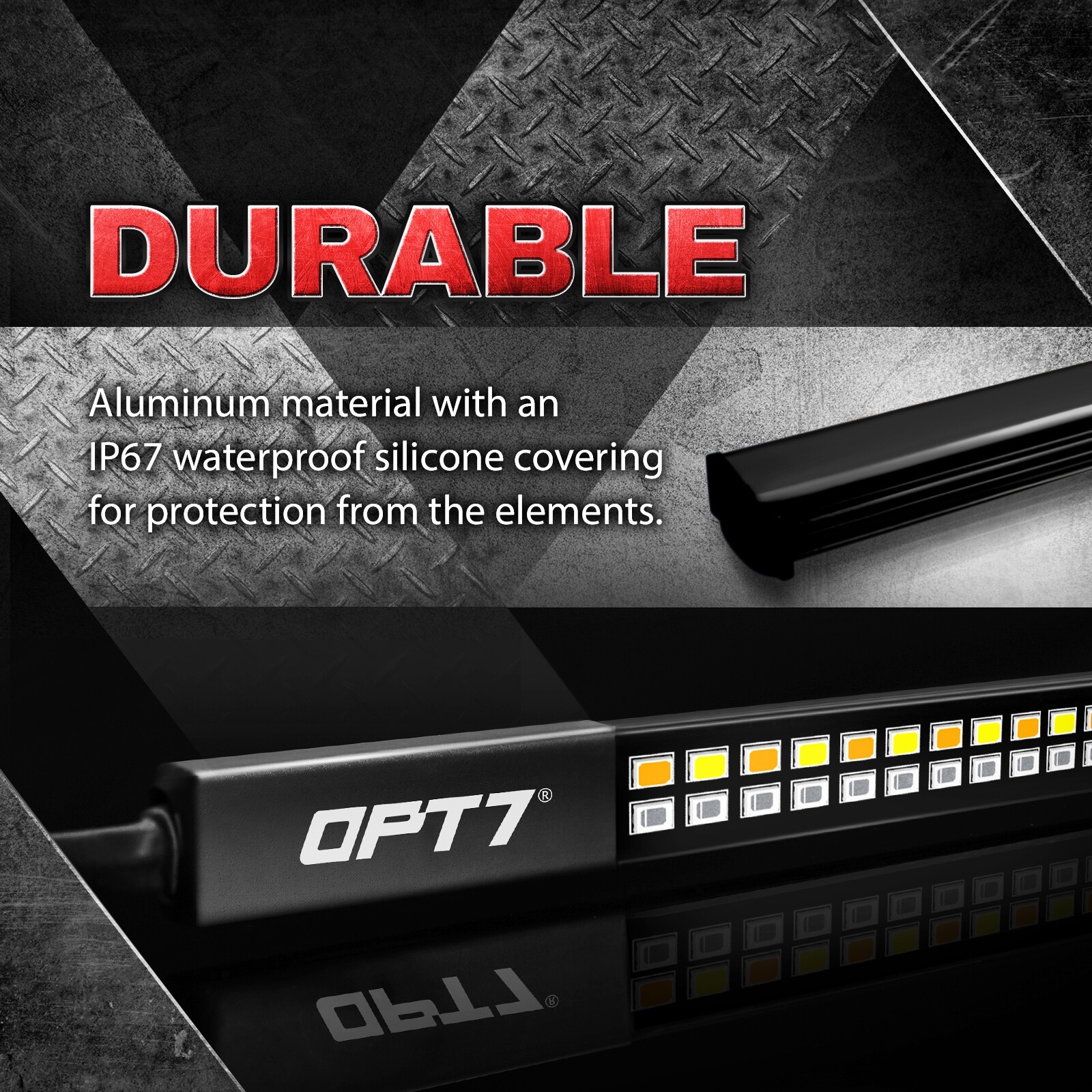 OPT7 48" LED Tailgate Light Bar Truck Reverse Brake Turn Signal Hazard ...