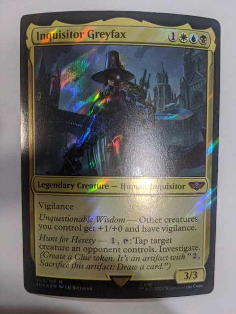 MTG Inquisitor Greyfax Warhammer 40,000 003/168 Foil Mythic for sale ...
