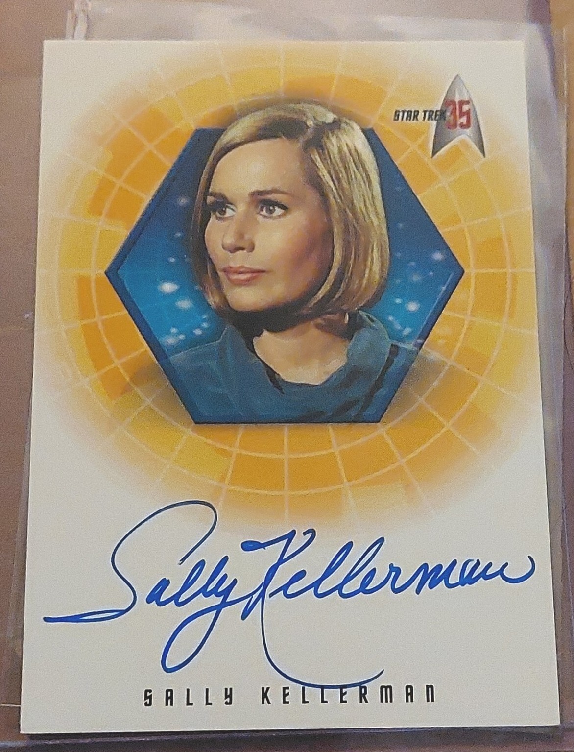 2001 Star Trek TOS 35th Anniversary autograph card A5 Sally Kellerman ...